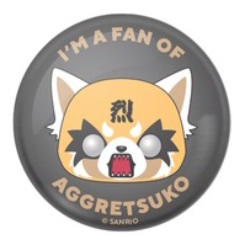 Funko Pop Sanrio Aggretsuko Netflix Fan Button Pin - Gem